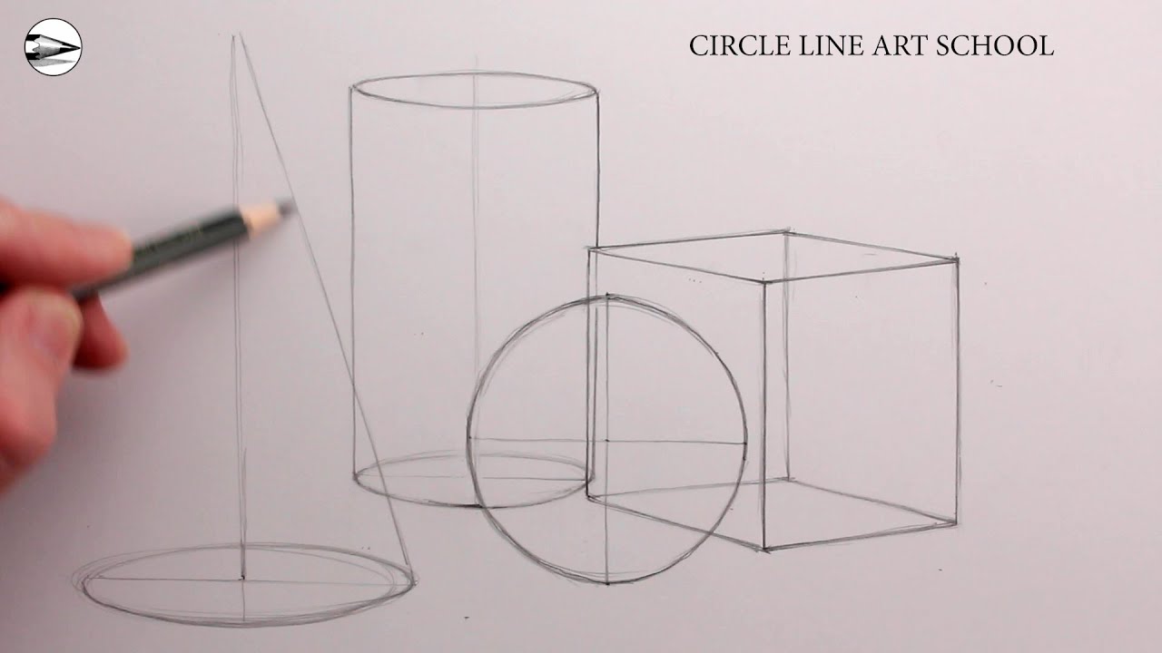 Draw Basic 3D Shapes Easy: Fast Sketch