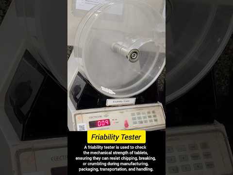 Tablet Friability Tester|Evaluation Of Tablet|Roche Friabilator|#shorts #trending #pharmacy #lab#new