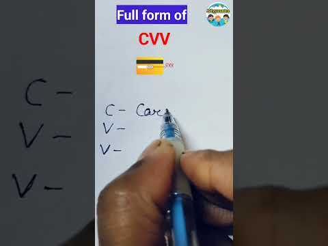 Full form of CVV /CVV Full form @Balgyanastra