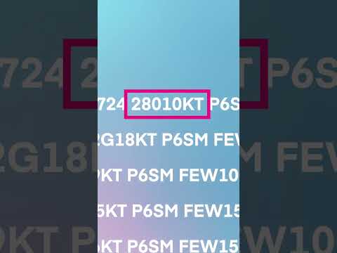 How to Read a TAF! #shorts
