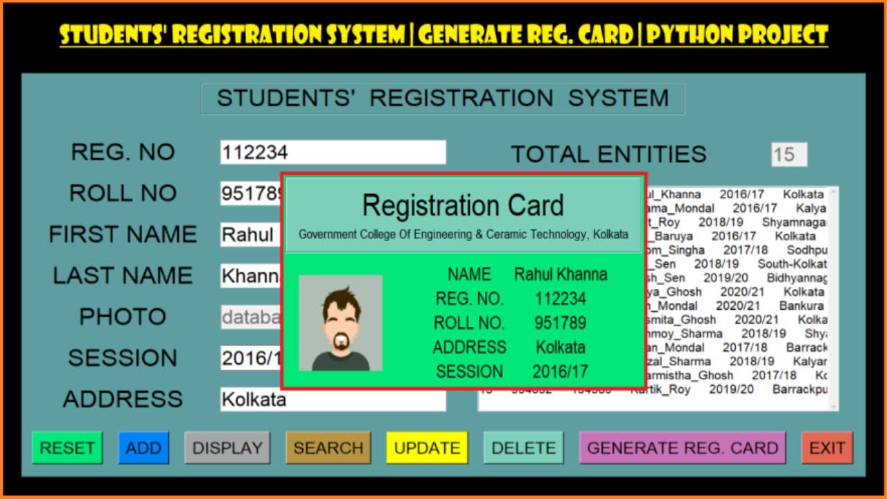 GitHub - surdebmalya/Students-Registration-System-With-Python-Programming-Language: Here, I ...