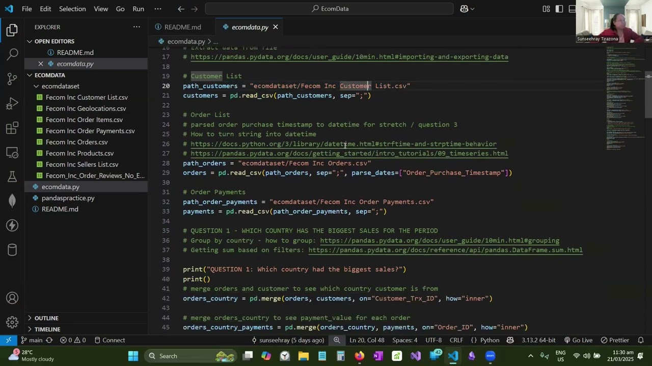 E-commerce Data Analysis Using Python and Pandas