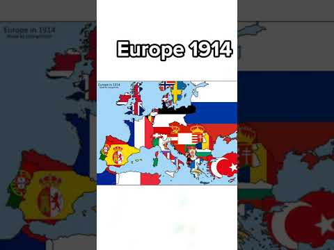 Europe map now vs 1914