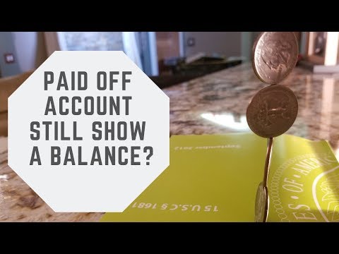 Creditors Refuse To Show A Zero Balance?