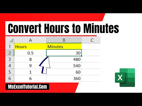 How to Convert Hours to Minutes in Excel