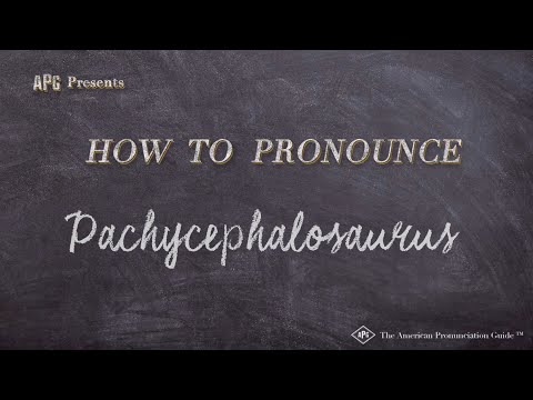 How to Pronounce Pachycephalosaurus (Real Life Examples!)