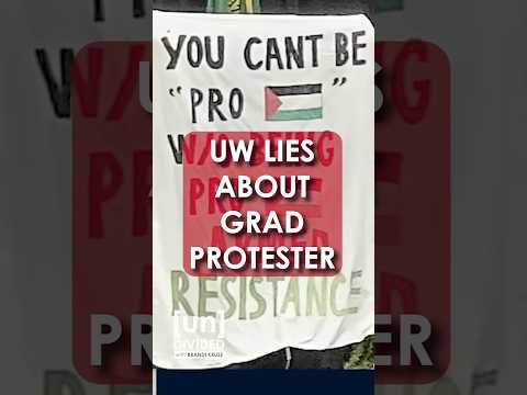 UW Lies about not noticing protestor during graduation ceremony. Follow unDivided across platforms