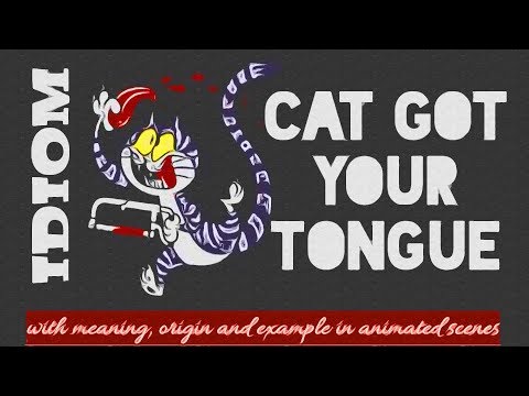 Idiom: Cat got your tongue
