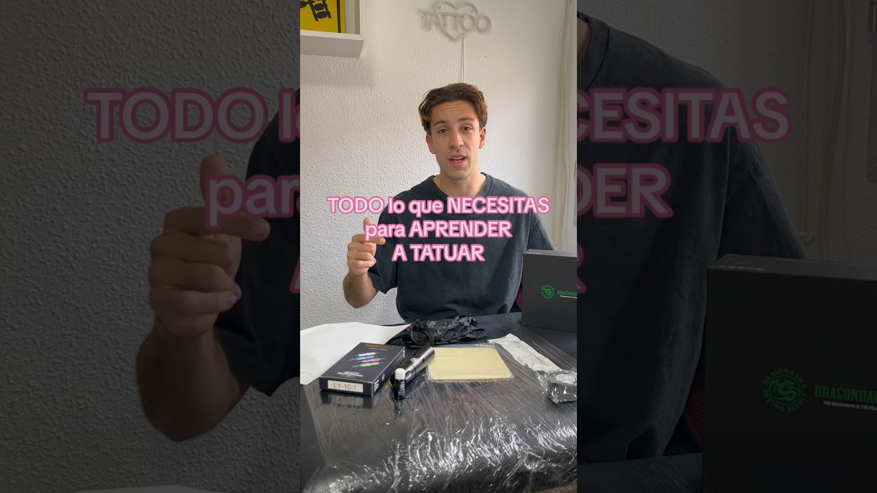 TODO LO QUE NECESITAS PARA APRENDER A TATUAR🚨 video completo en mk Tiktok #hecthortattoo #tatuajes