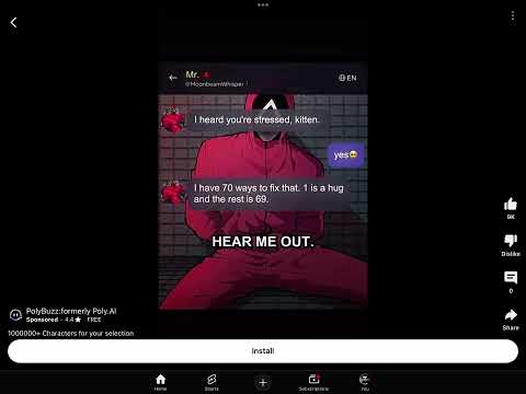 𝓕𝓻𝓮𝓪𝓴𝔂 Poly.ai ad I got😭😭 5
