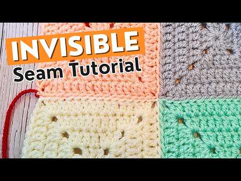 How to Join Granny Squares with an INVISIBLE Seam (Mattress / Ladder Stitch Tutorial)