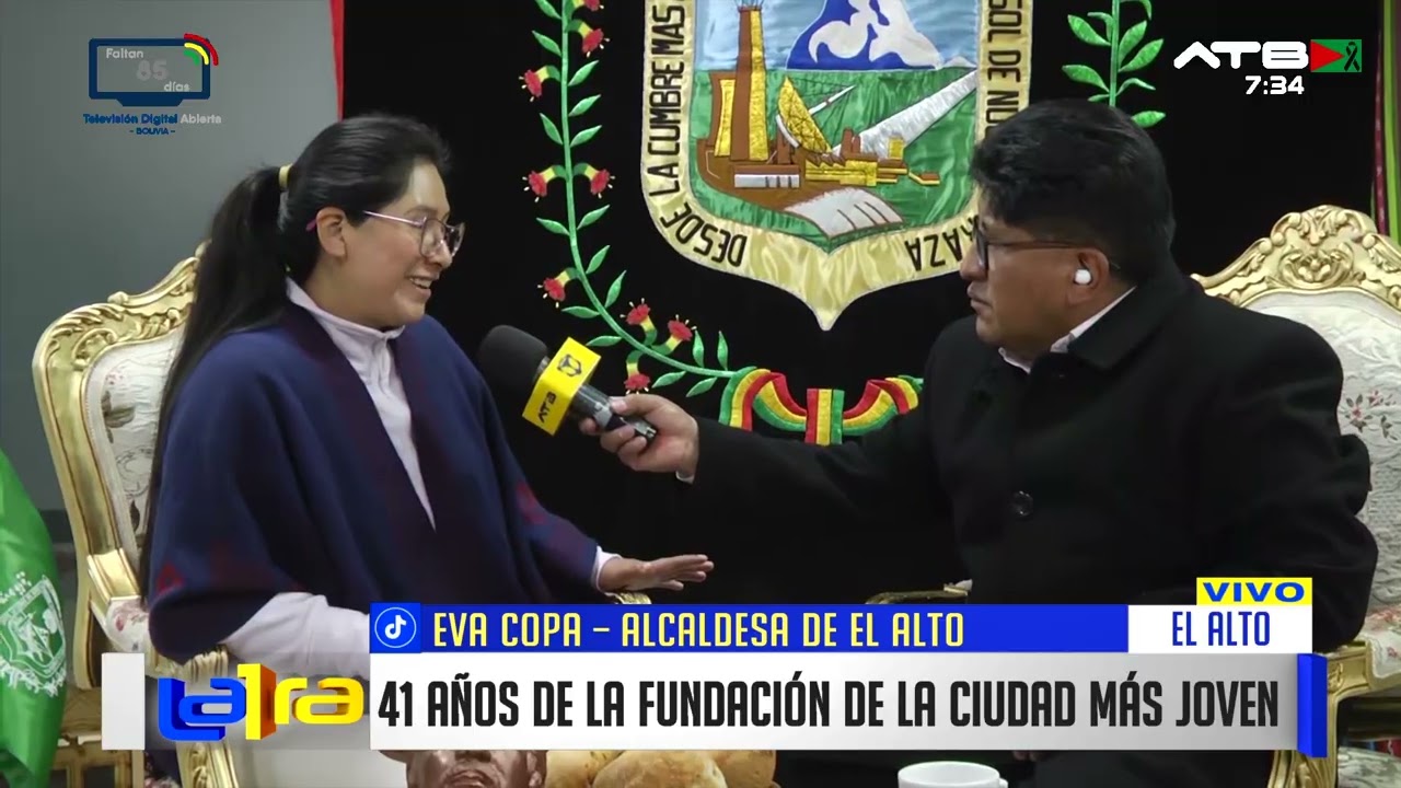 Eva Copa destaca logros y desarrollo en el 41° aniversario de El Alto ...