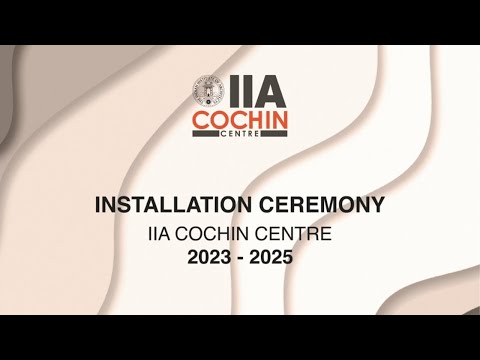 THE INDIAN INSTITUTE OF ARCHITECTS (IIA) COCHIN CENTRE, INSTALLATION CEREMONY 2023-2025