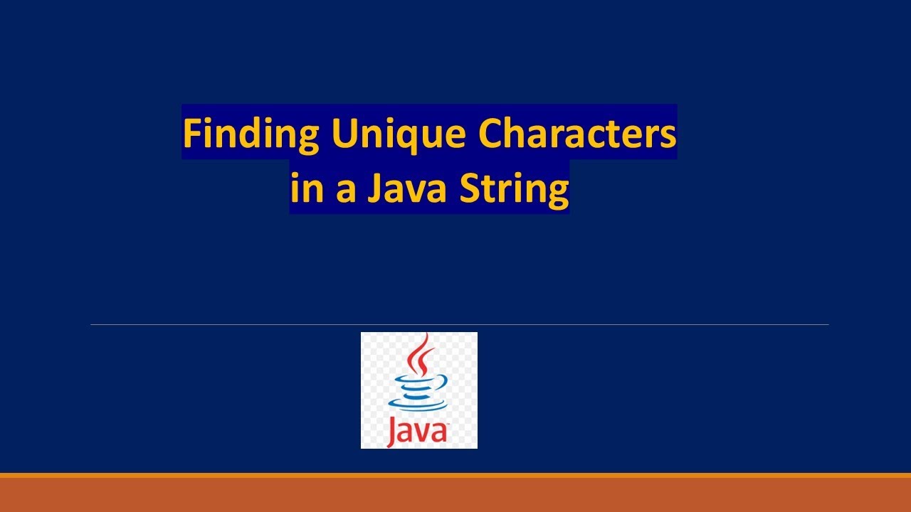 Finding Unique Characters in a Java String #java #javainterviewquestions #javaforbeginners