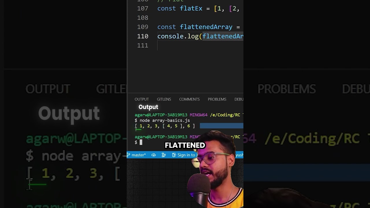 Flat Method in Javascript ( Interview Question )