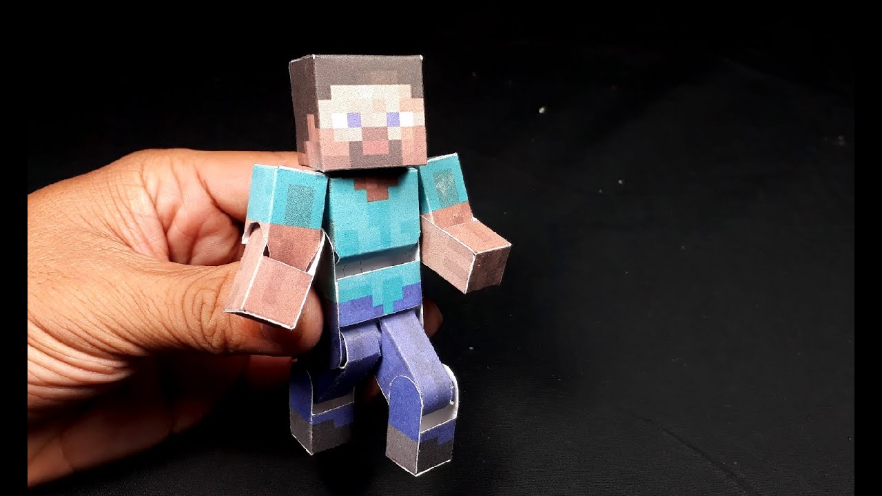 Bendable Steve: Minecraft make by Paper , Tutorial video