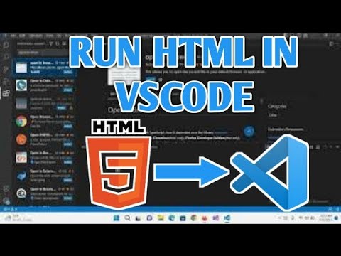 How to Run html code in visual studio code 2023 - How to Run html in vs ...