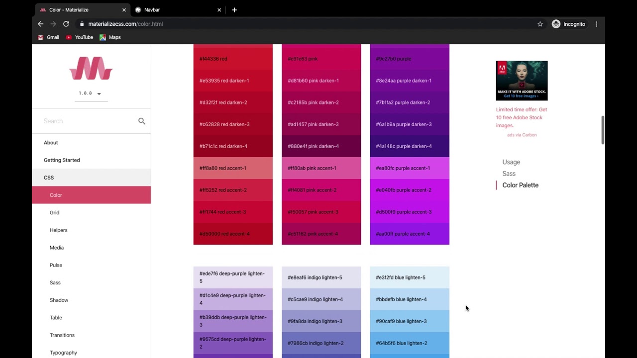 How to make Responsive Navbar using Materialize CSS(Google FrameWork)
