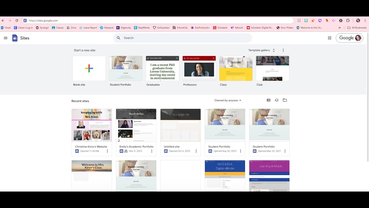Creating an Academic Portfolio