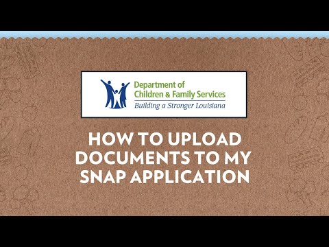 How to Upload Documents To My SNAP Application