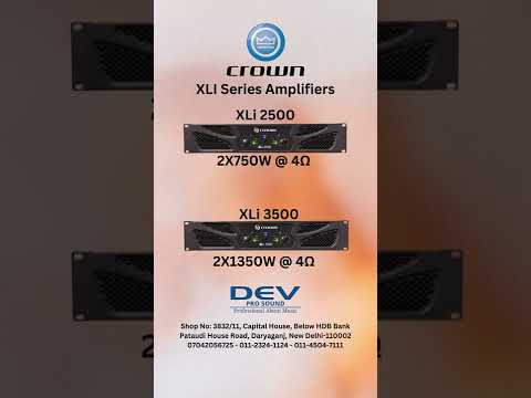 #shorts Crown XLI Series Amplifiers / Powerful. Reliable. Affordable. xli-800-1500-2500-3500
