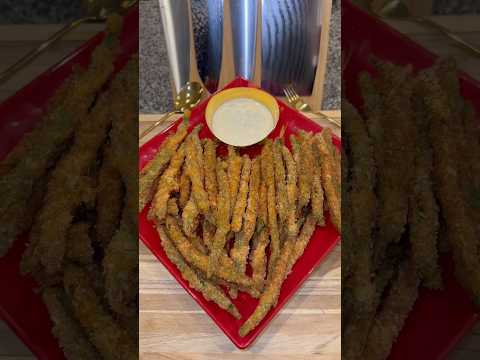 Crispy Green Bean Fries🍟💚 #food #recipe #appetizer