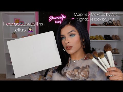MORPHE x MAKEUP BY ARIEL SIGNATURE LOOK BRUSHES TRY ON