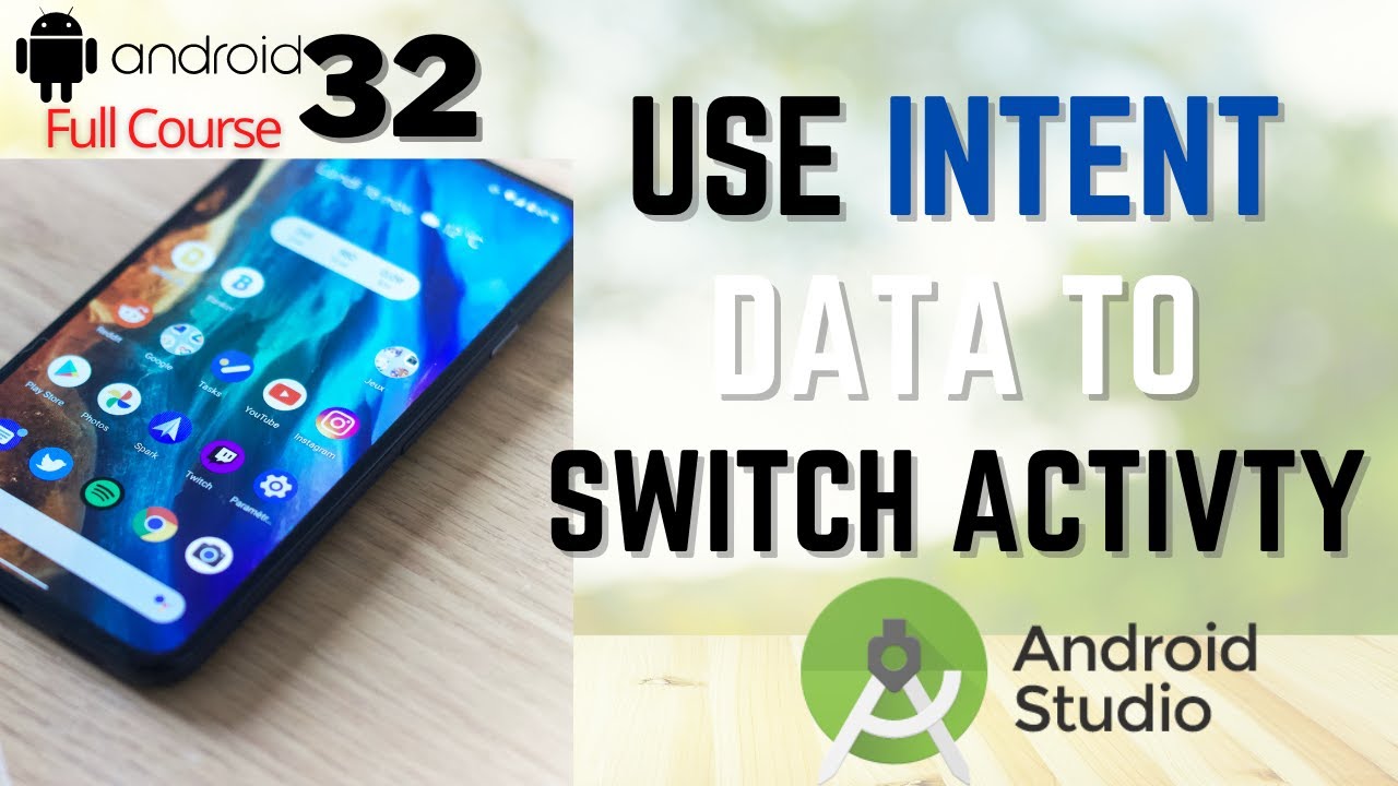 How to Send Intent Data Between Activity in Android Studio Using Java | Switch Activity with Intent