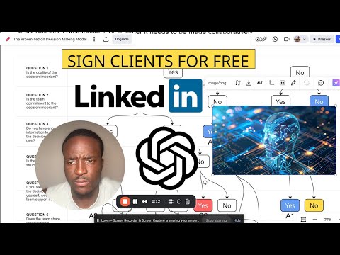 Sign clients for free on LinkedIn using AI