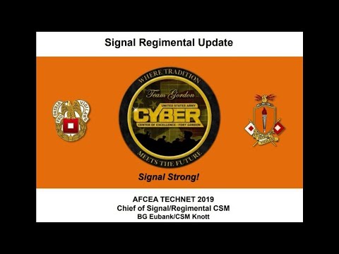Integrated Tactical Network, Session 2: Signal Regimental Update - Signal School