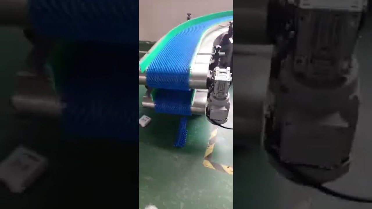 maxsen two layers modular belting curved conveyor