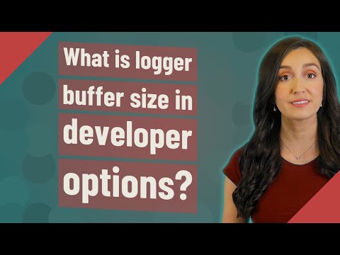 What is logger buffer size in developer options?