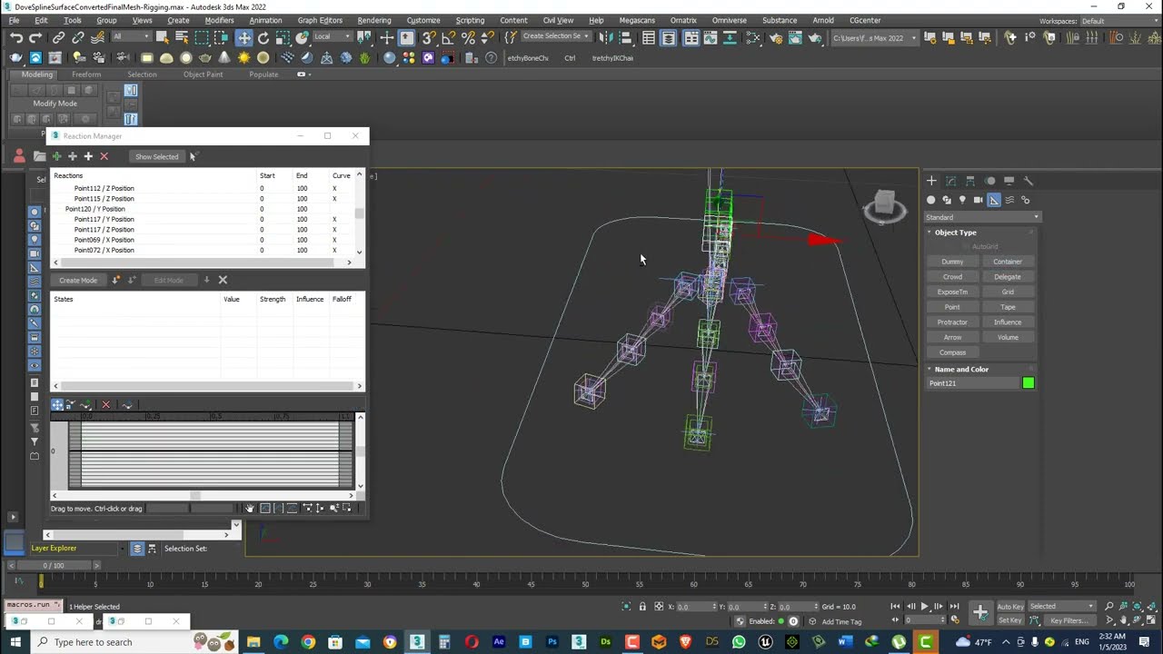 3ds Max Rigging Tutorial - Rigging Bird - Part07