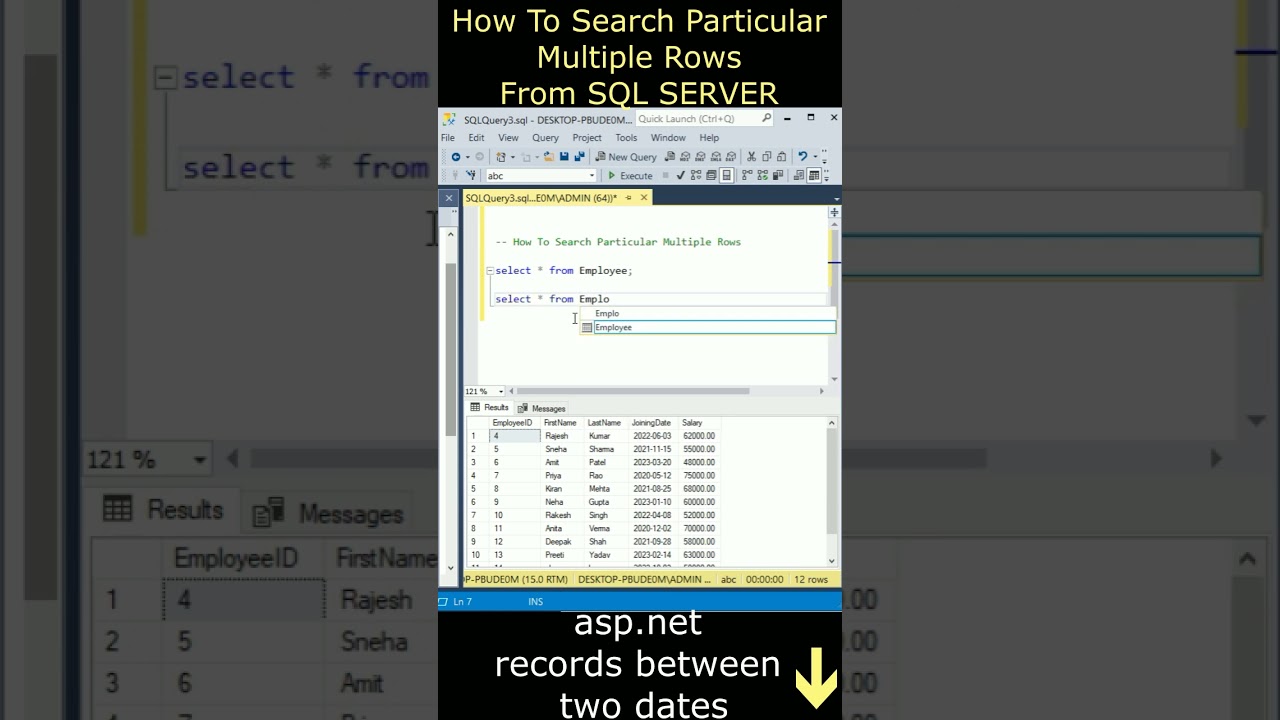 Search Multiple Rows Particular records in sql server