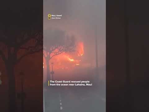 Wildfires burning in Hawaii prompted evacuations across the state #Shorts