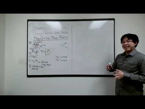 P3A L10C. Incline Plane #1 – No friction – Full Solution