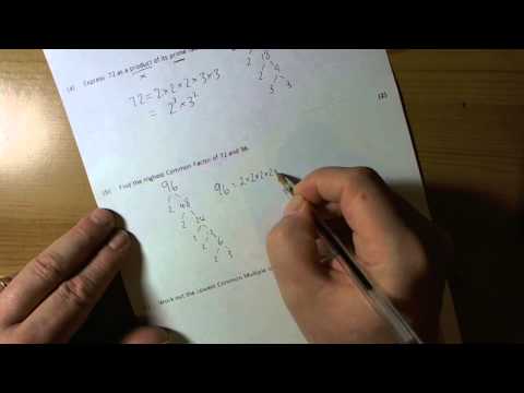 Product of Prime Factors HCF and LCM