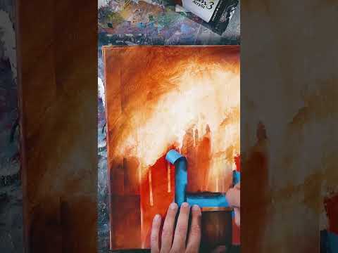 Technique adhésif de masquage / scotch / peinture facile #art
