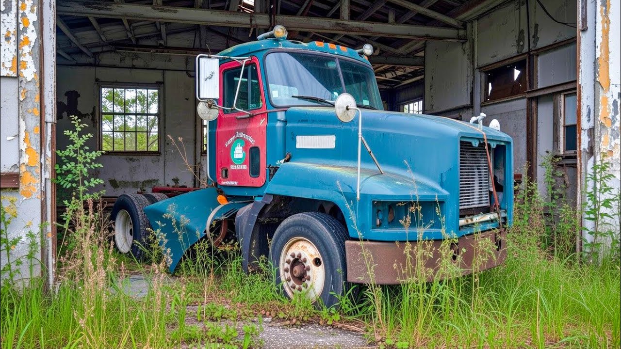 Saving an old Mack rotting behind a warehouse and Pocket Change restoration continues(Peterbilt 359)