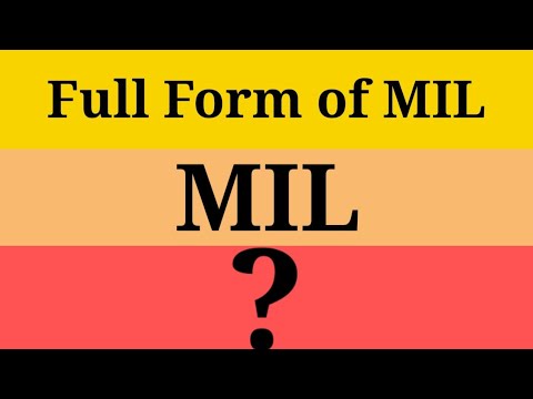 Full Form of MIL/MIL Full Form
