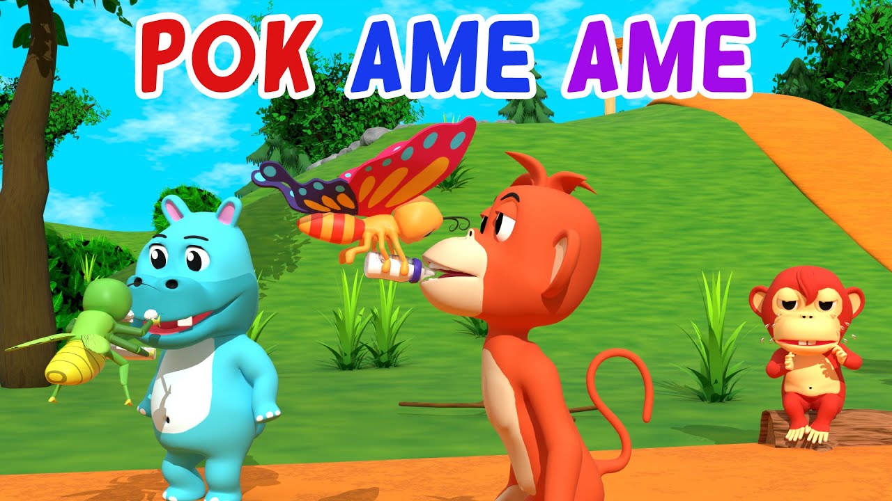 Pok Ame Ame - Dikeprok biar Rame Lagu Anak Indonesia