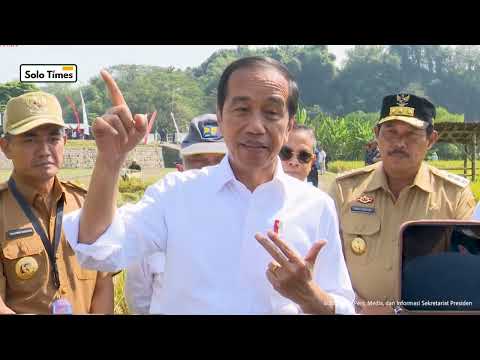 Presiden Jokowi Tinjau Program Pompanisasi di Gondangrejo, Karanganyar