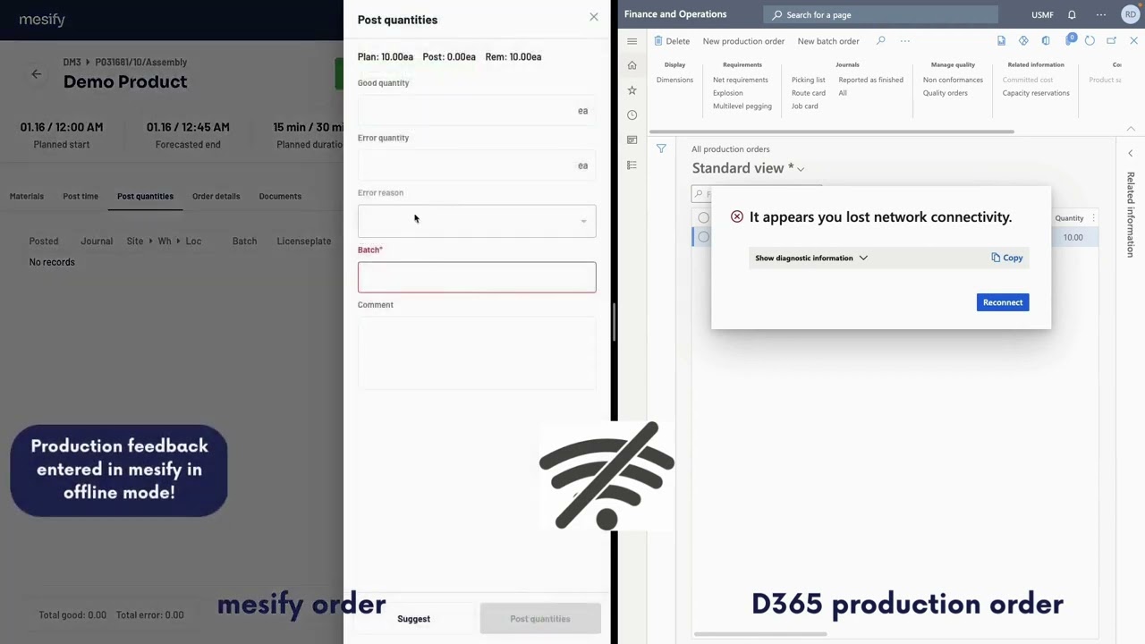 mesify - offline capability