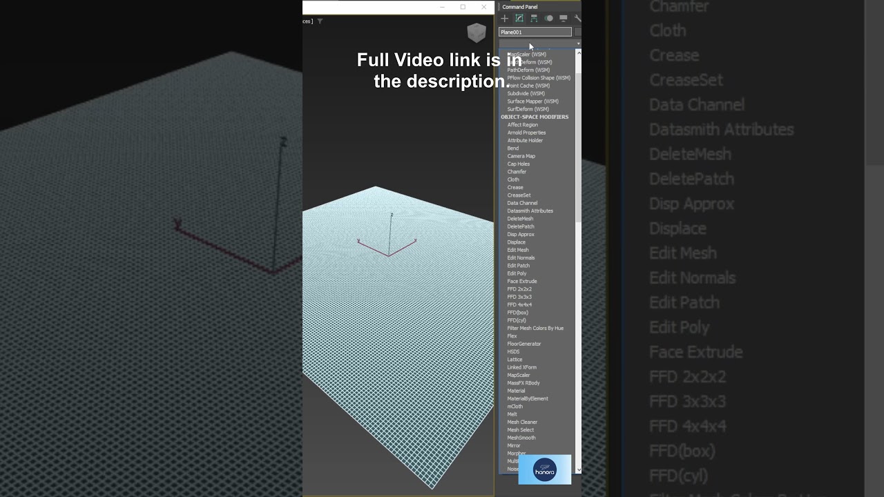 How to create a landscape with Noise modifier in 3DS max | Hanora 3D