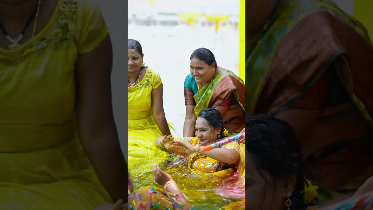 Poolside Haldi Madness! 🌊💛 | Dhoti Function Vibes
