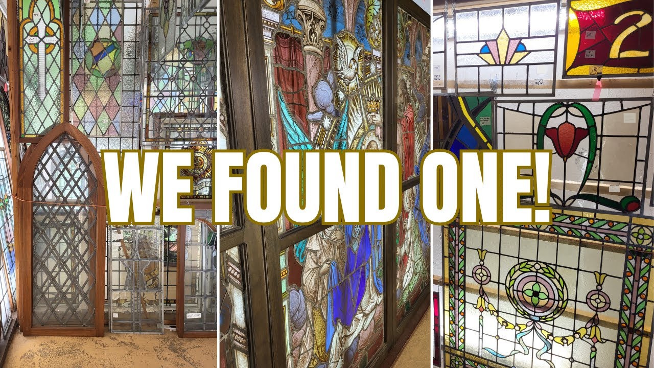 VINTAGE STAINED GLASS WINDOW REVEAL! | Shop With Us