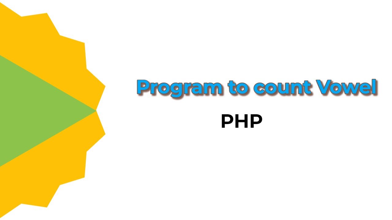 Program to count vowel in PHP
