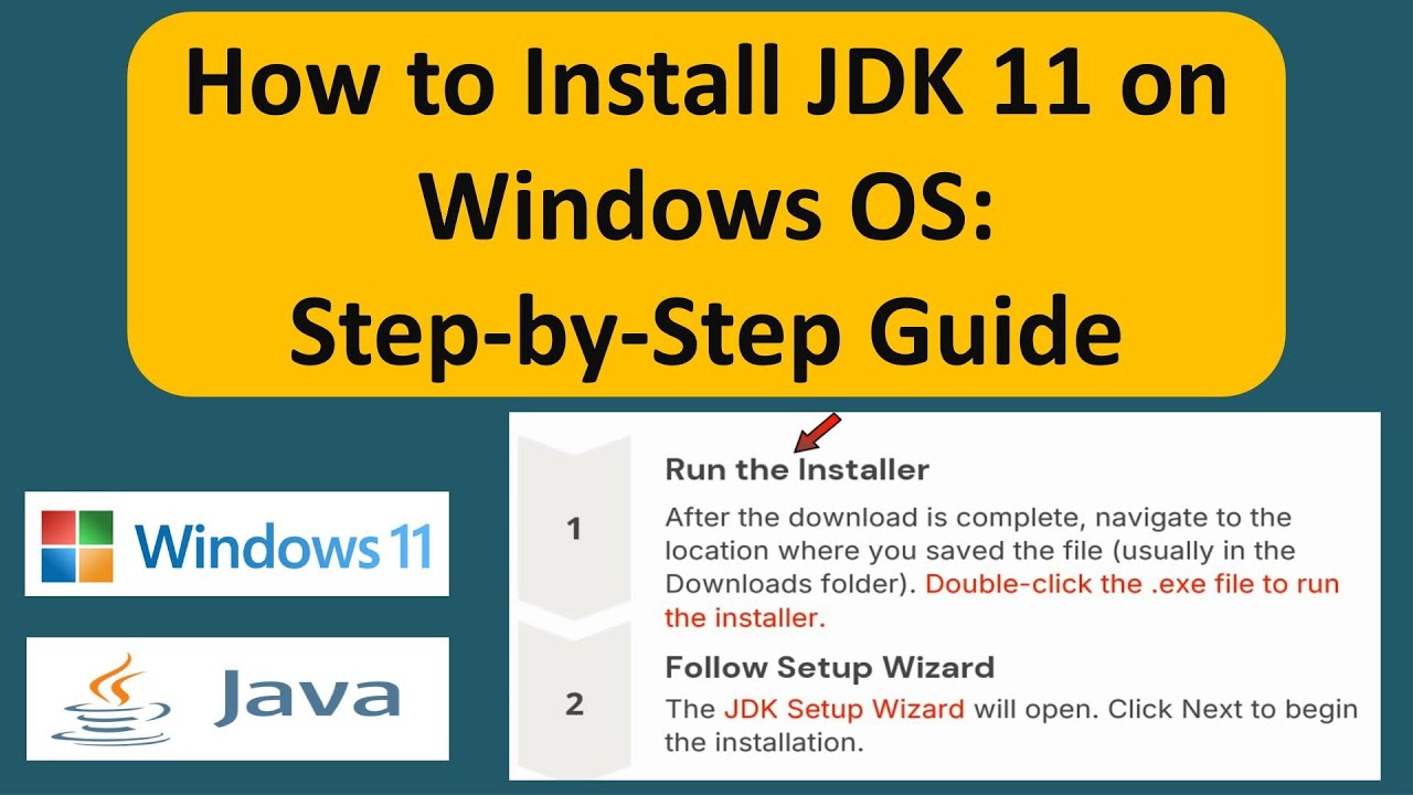 How to Install JDK 11 on Windows OS: Step-by-Step Guide | Java JDK 11 Installation on Windows 11