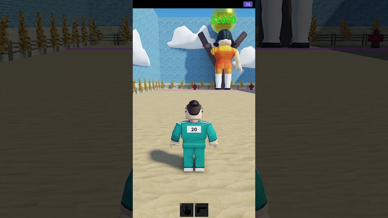 Red light green light squid game gameplay in roblox #robl...