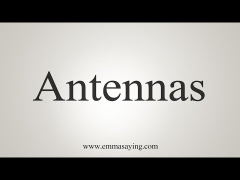 How To Say Antennas